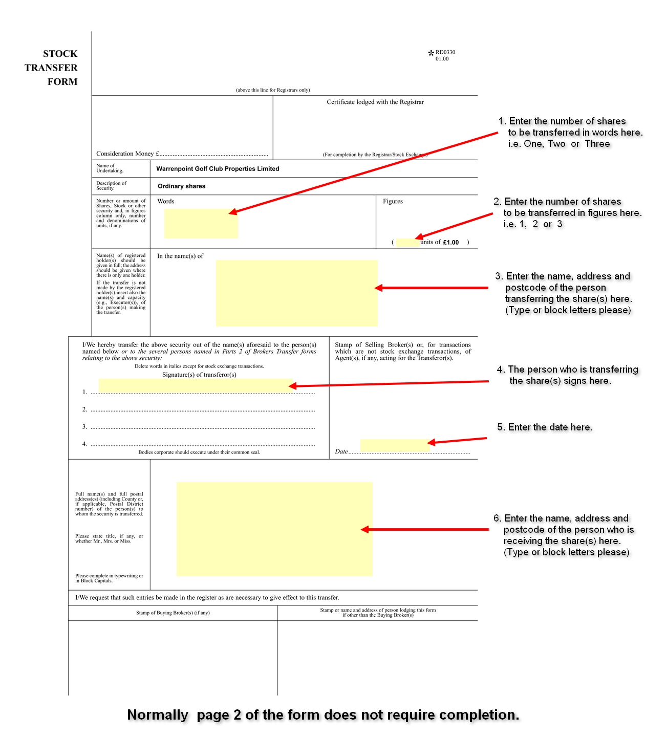 STF Guidance - Warrenpoint Golf Club
